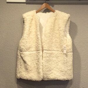 Talbots | Jackets & Coats | Reversible Quilted Sherpa Vest Size Large | Poshmark